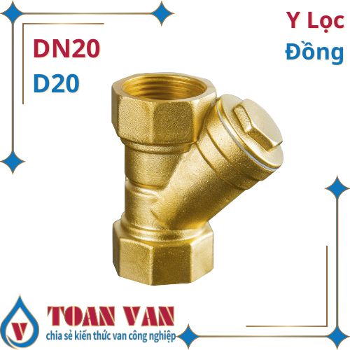 y lọc đồng dn20-d20-phi 20-ren - lọc rác chữ y -Bảng báo giá 2024